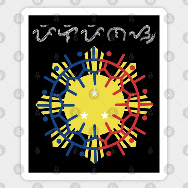 Philippine Sun/ Baybayin word Pilipinas (Philippines) - Philippines ...